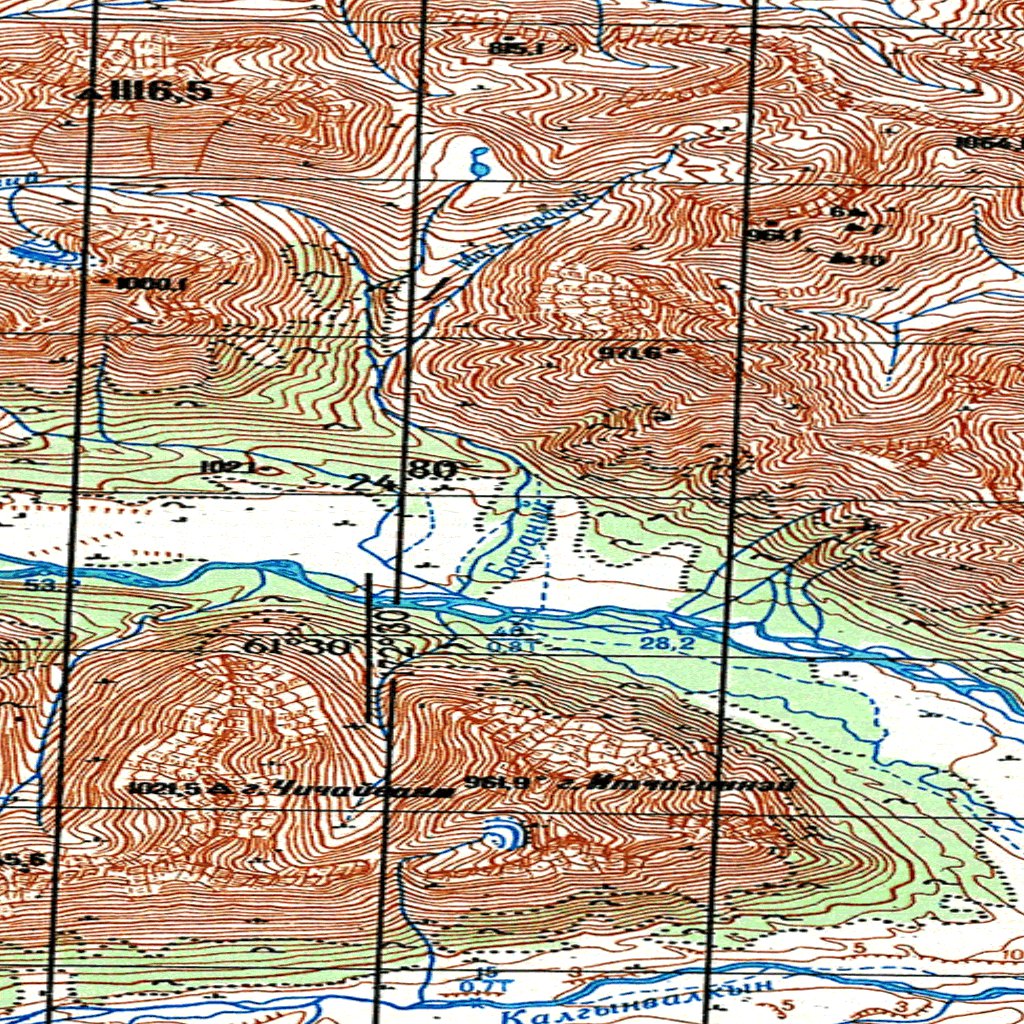 Soviet Genshtab Map - p59-093/094--(1974) - Russia by Avenza Systems ...