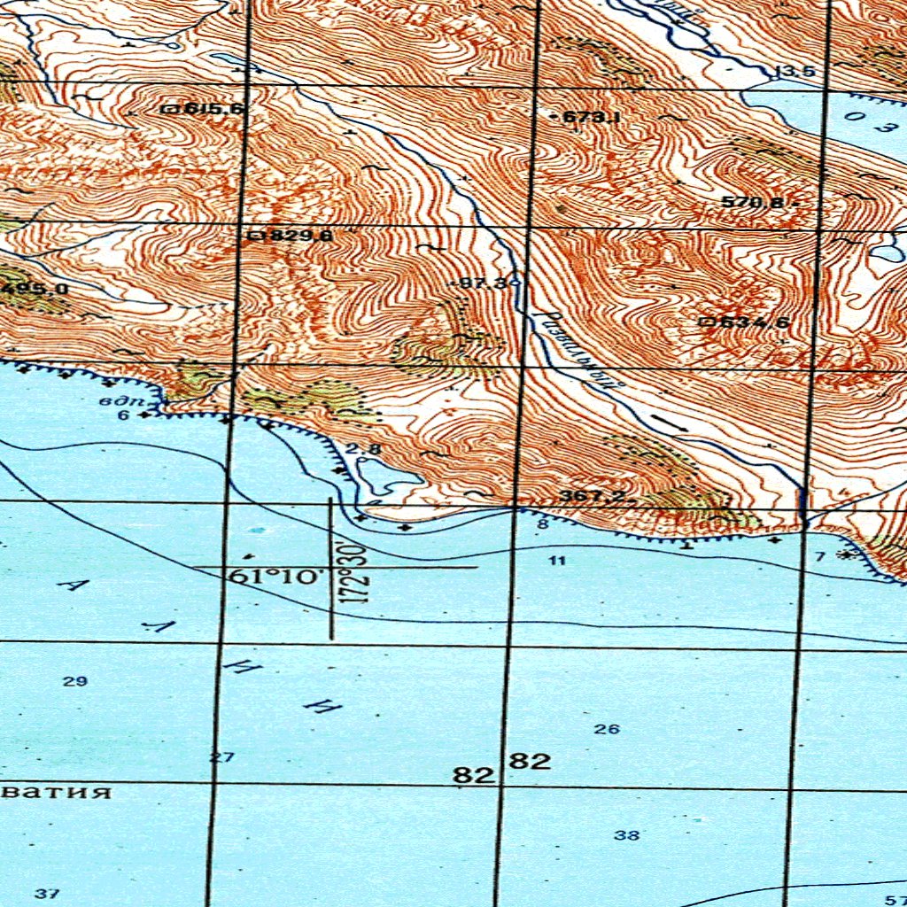 Soviet Genshtab Map - p59-105/106--(1974) - Russia by Avenza Systems ...