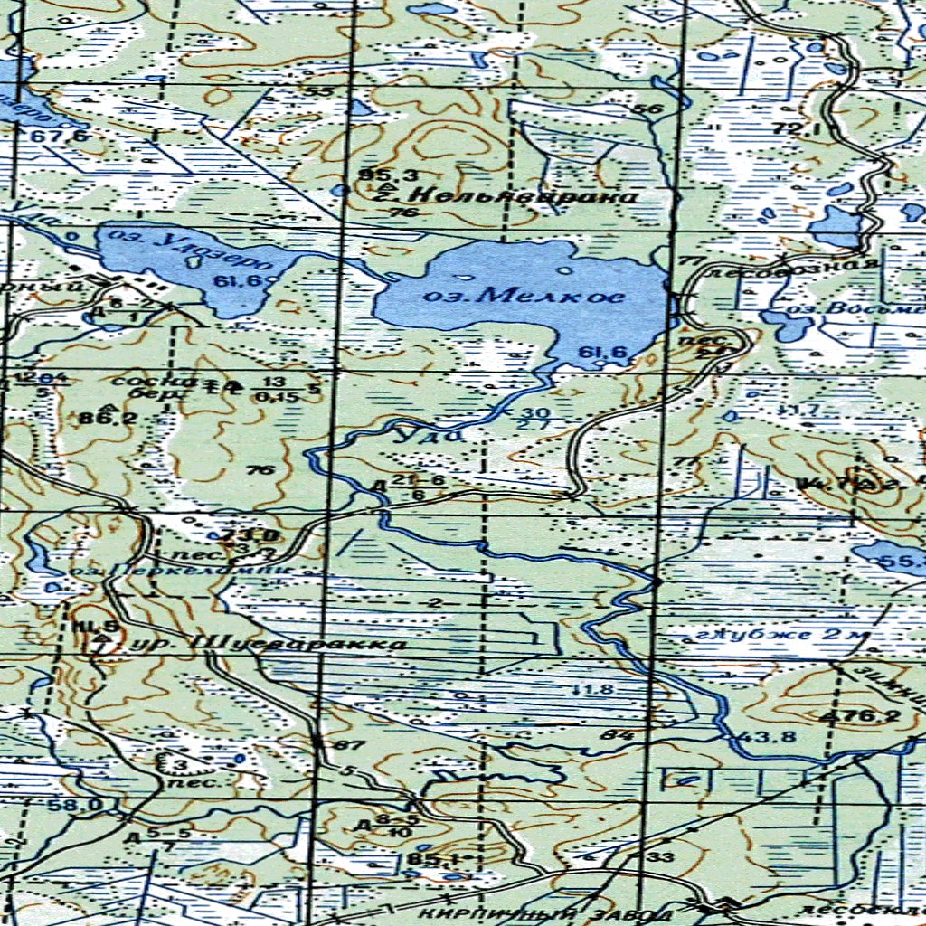 Soviet Genshtab Map - q36-129/130--(1980) - Russia by Avenza Systems ...