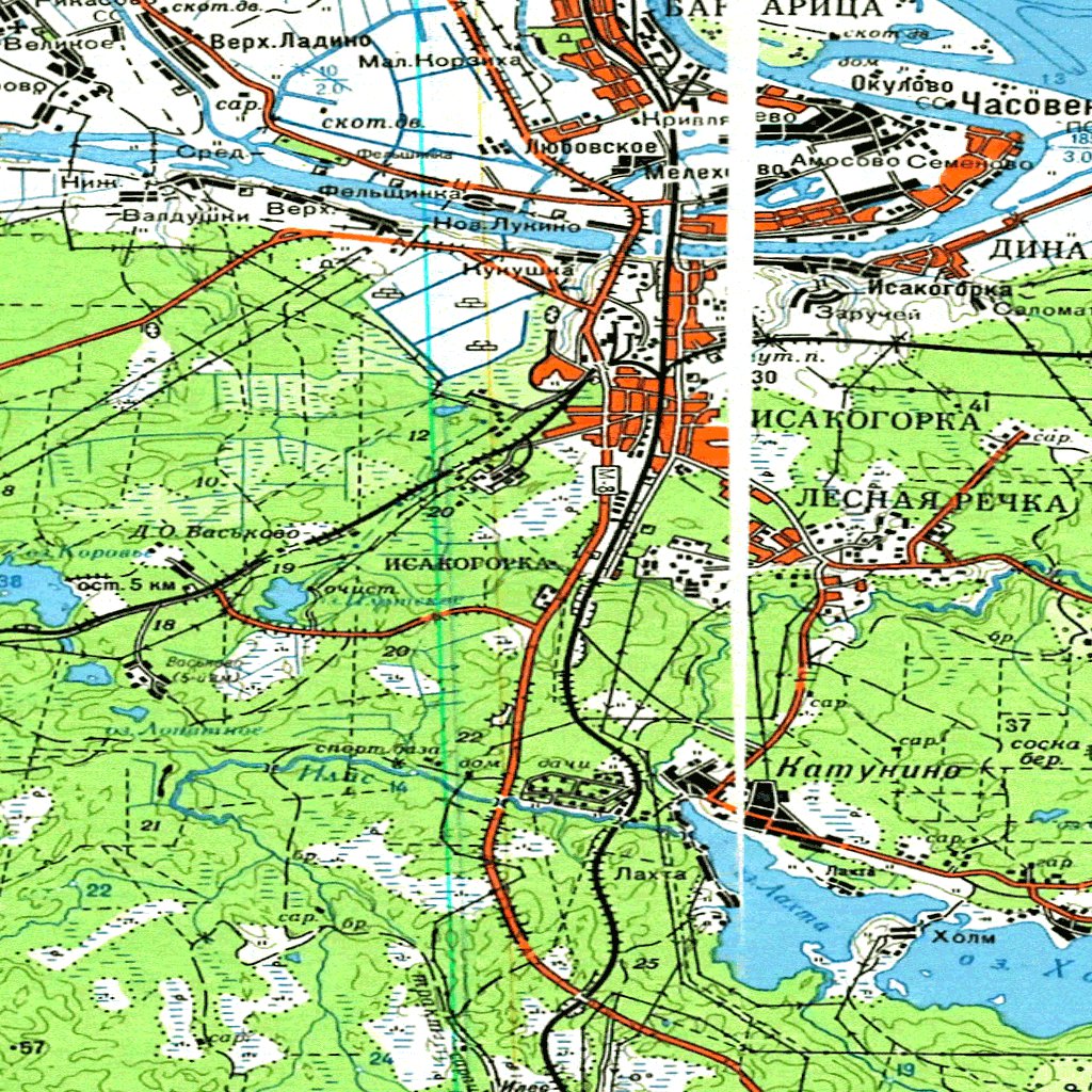 Soviet Genshtab Map - q37-128/129--(1995) - Russia by Avenza Systems ...