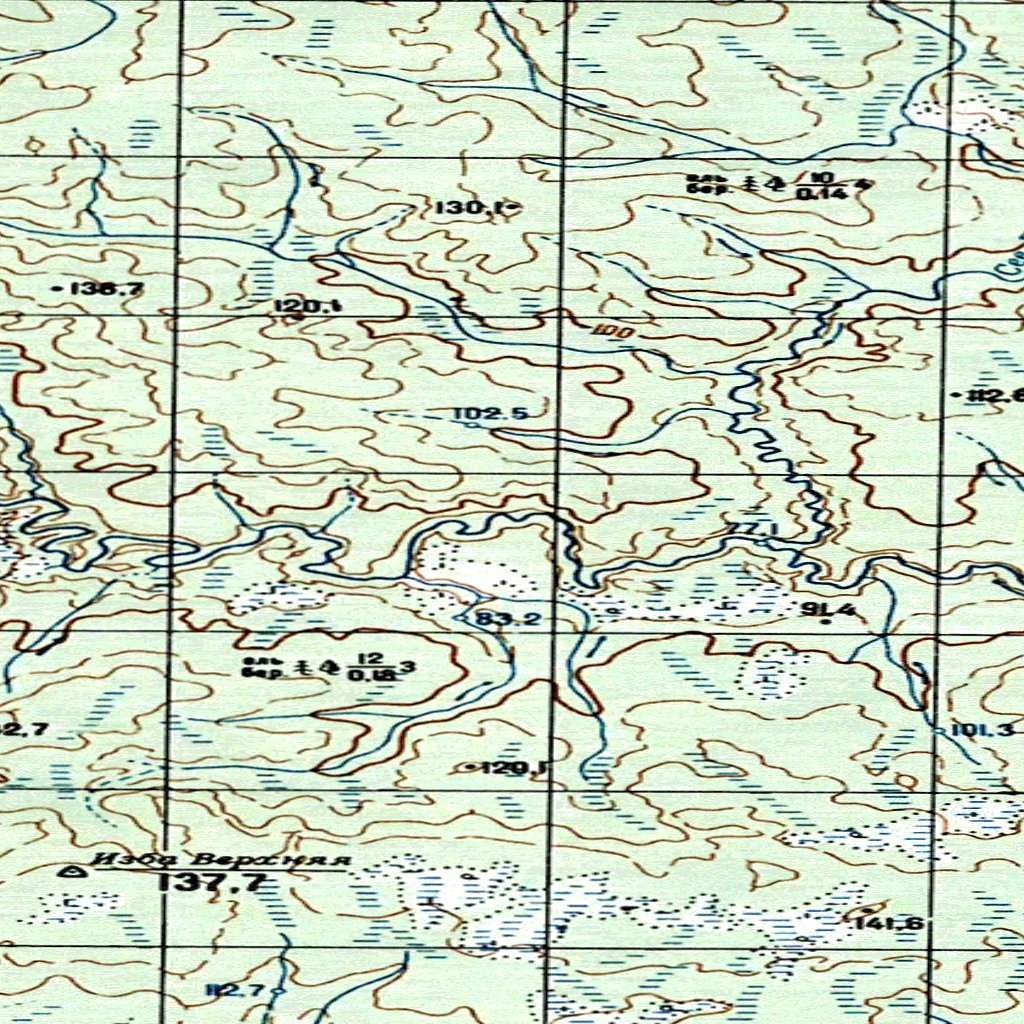 Soviet Genshtab Map - q39-079/080--(1983) - Russia by Avenza Systems ...