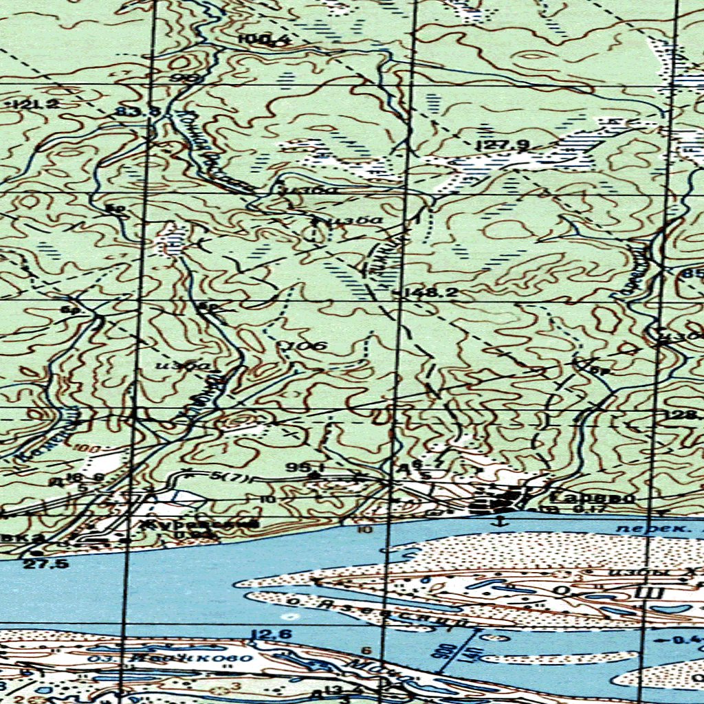 Soviet Genshtab Map - q39-093/094--(1983) - Russia by Avenza Systems ...