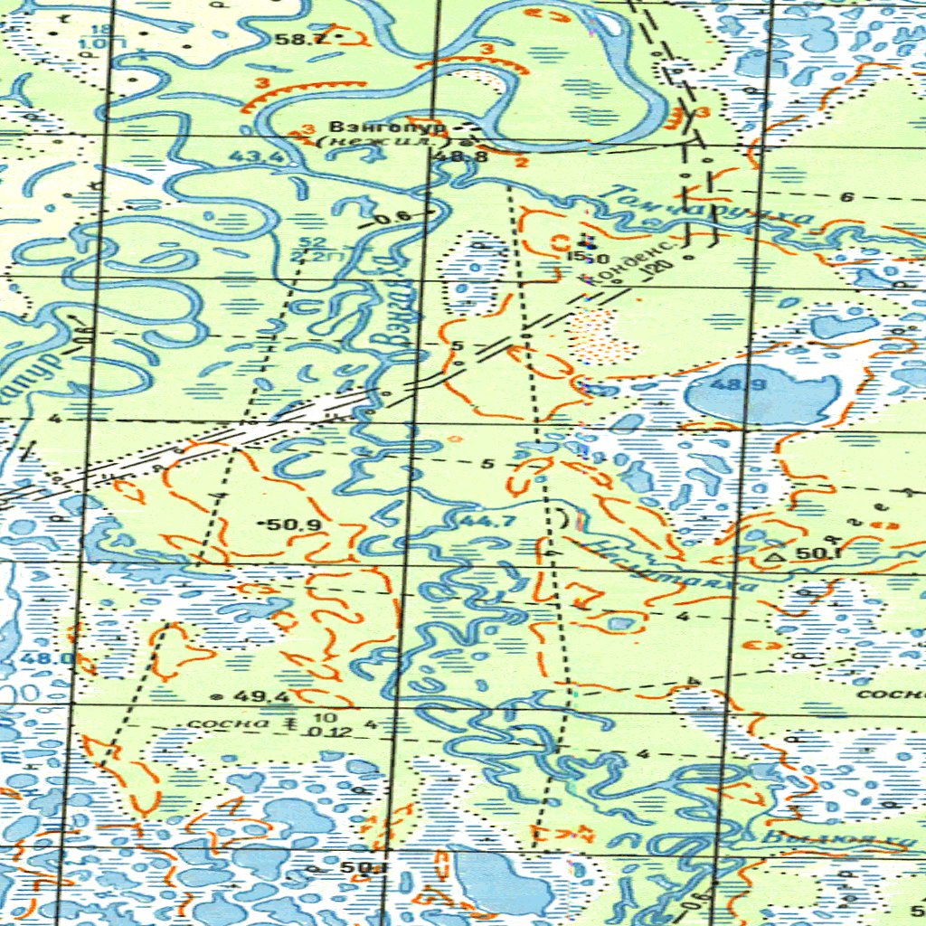 Soviet Genshtab Map - q43-141/142 - Russia by Avenza Systems Inc ...