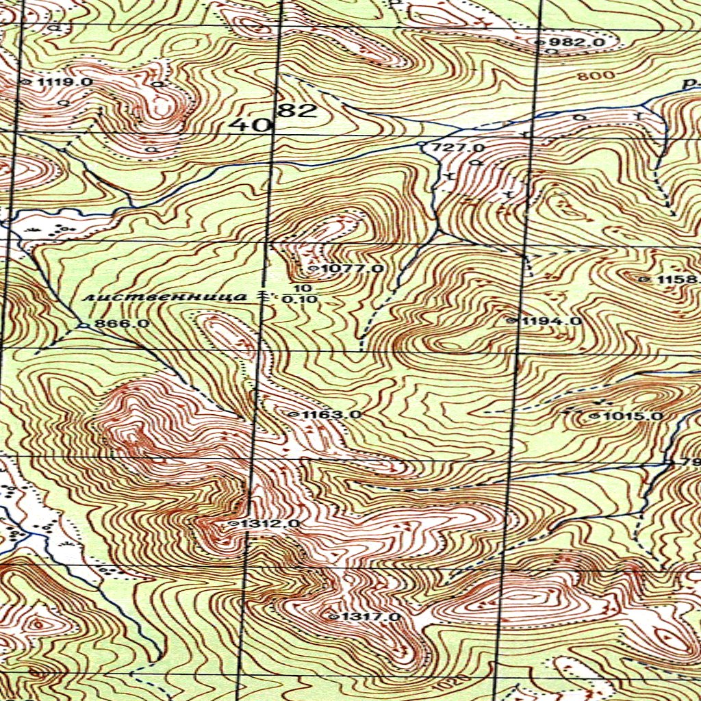 Soviet Genshtab Map - q52-105/106--(1950) - Russia by Avenza Systems ...