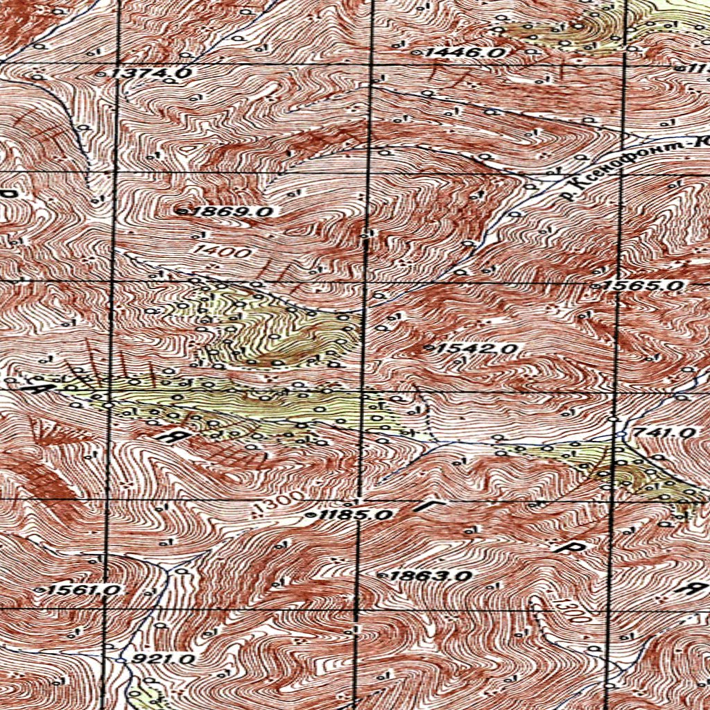 Soviet Genshtab Map - q52-127/128--(1950) - Russia by Avenza Systems ...