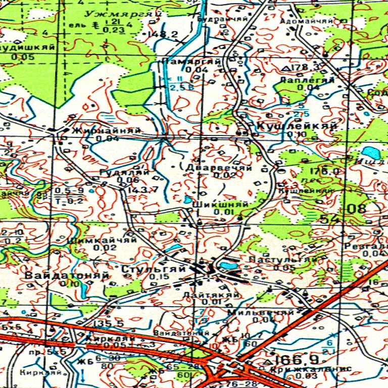 Soviet Genshtab - n34-022 - Lithuania Map by Avenza Systems Inc ...