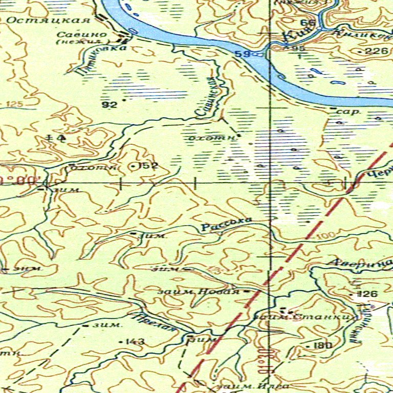 Soviet Genshtab - o46-1 - Russia Map by Avenza Systems Inc. | Avenza Maps