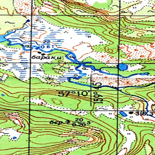 Soviet Genshtab - o57-104--(1974) - Russia Map by Avenza Systems Inc ...
