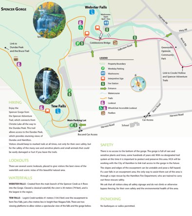 Spencer Gorge - Webster Falls Conservation Area Map by Avenza Systems ...