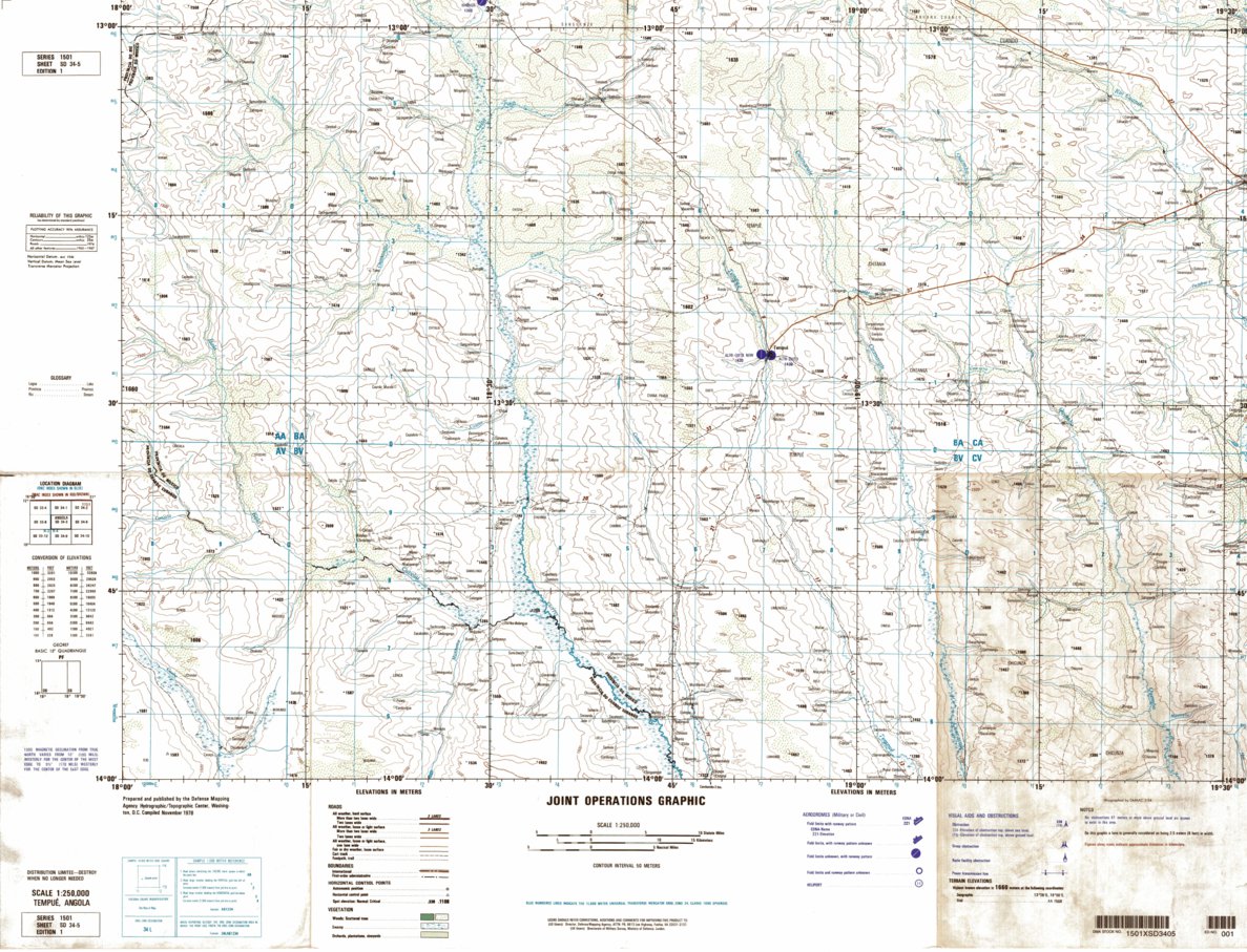 Tempue, Angola - sd-34-5 Map by Avenza Systems Inc. | Avenza Maps