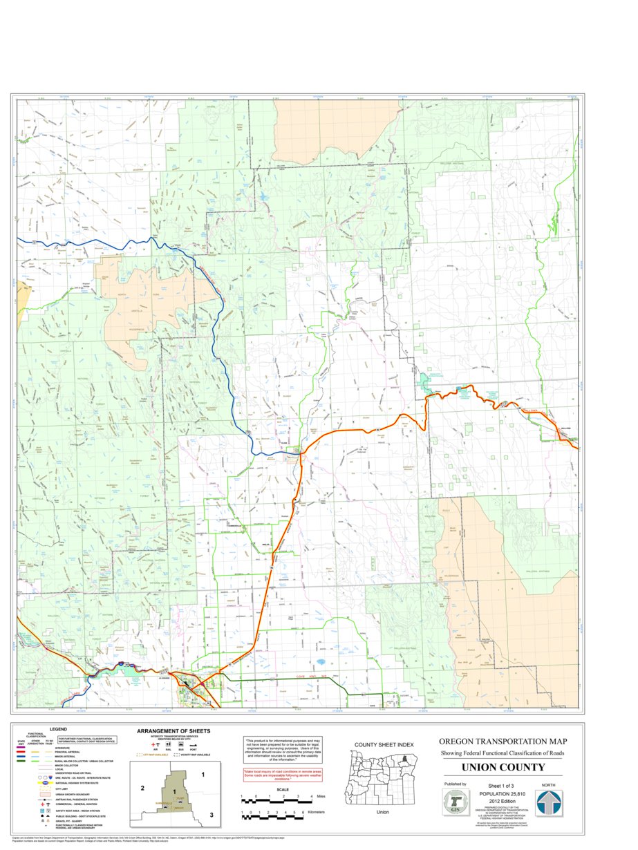 Union County Sheet 1 Map by Avenza Systems Inc. | Avenza Maps