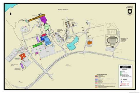 University of Lethbridge Parking Map by Avenza Systems Inc. | Avenza Maps