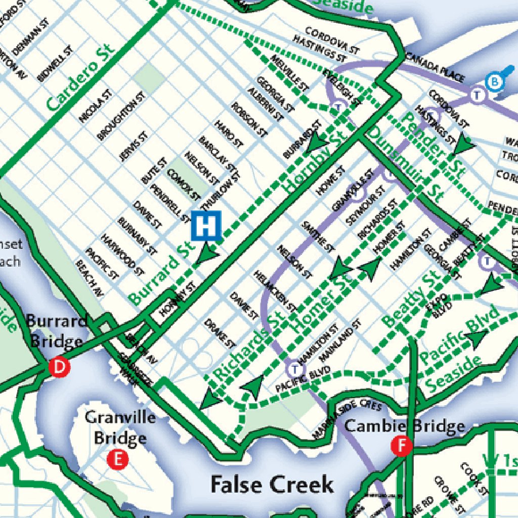 Vancouver, BC Bike Paths Map by Avenza Systems Inc. | Avenza Maps