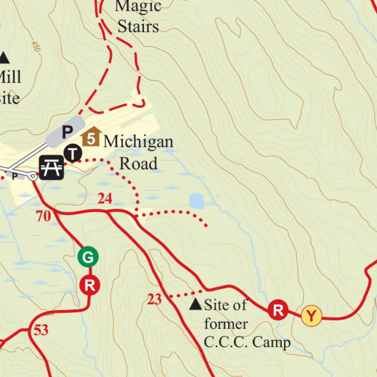 Ward Pound Ridge Reservation Trail Map by Avenza Systems Inc. | Avenza Maps