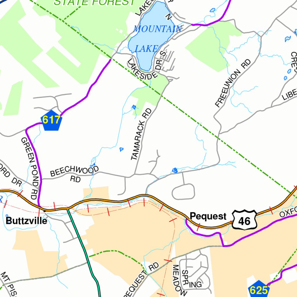 Warren County - New Jersey Map by Avenza Systems Inc. | Avenza Maps