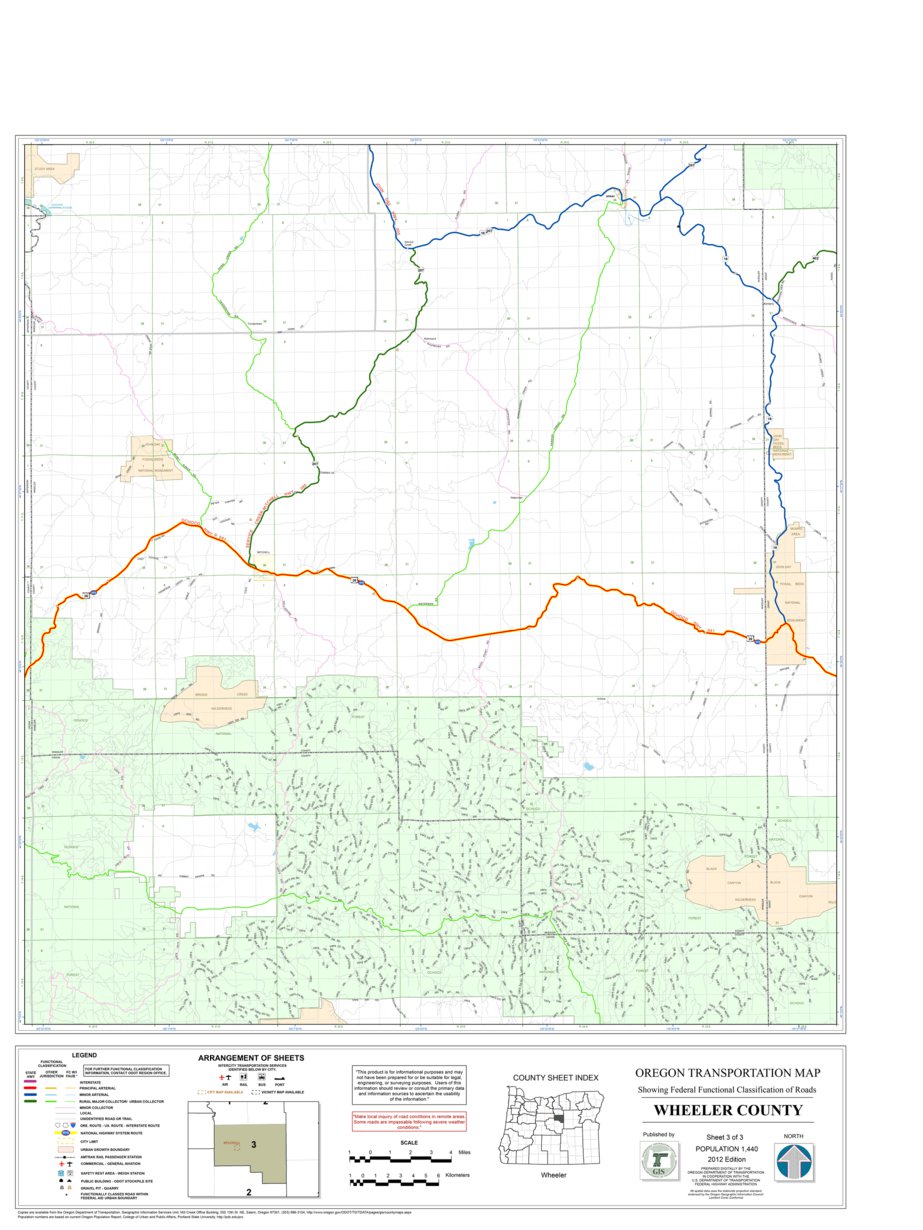 Wheeler County Sheet 3 Map by Avenza Systems Inc. | Avenza Maps
