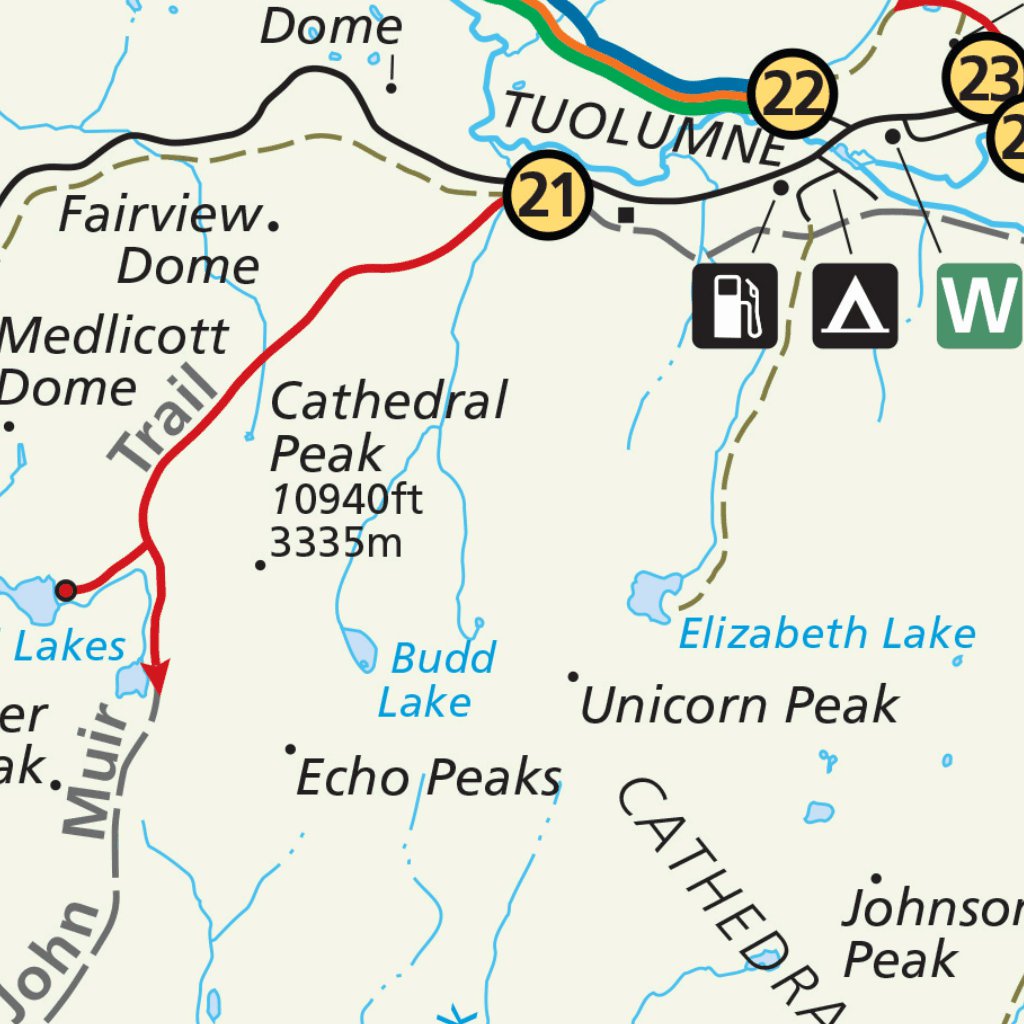 Yosemite National Park Trailheads Map by Avenza Systems Inc. | Avenza Maps