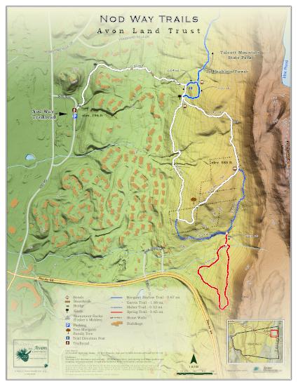 Hazen Park and Nod Way Trails Map by Avon Land Trust | Avenza Maps