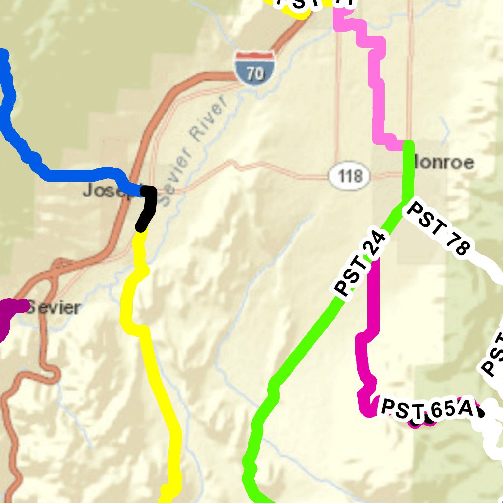 Paiute ATV Trails Map 2013 by B3DB LLC. | Avenza Maps