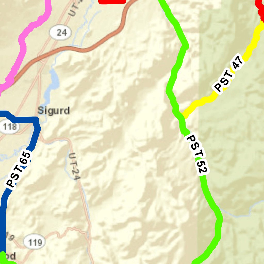Paiute ATV Trails Map 2013 by B3DB LLC. | Avenza Maps