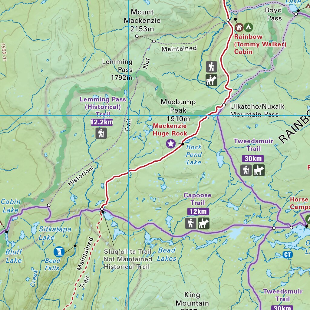 Tweedsmuir Park South / Alexander Mackenzie Trail (1st ed Park ...