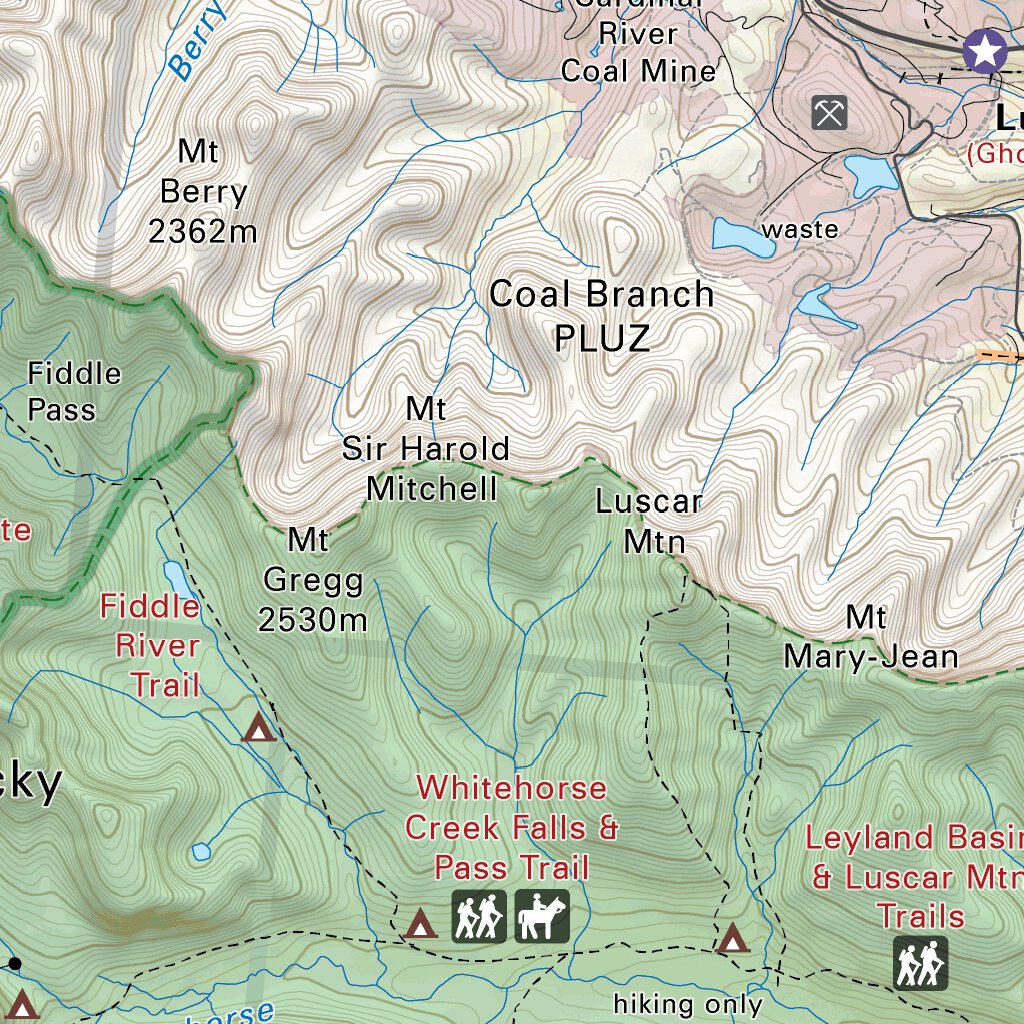 WMU 438 Coalspur – Alberta Hunting Topo Map by Backroad Mapbooks ...