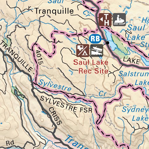 CCBC07 Bonaparte Lake - Cariboo Chilcotin Coast BC Topo Map by Backroad ...