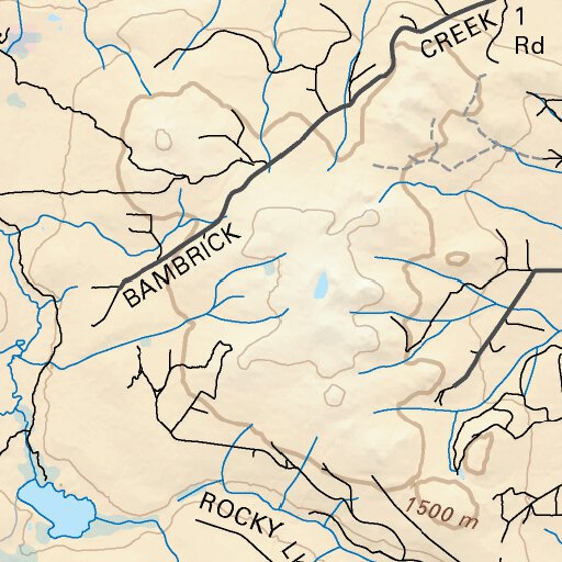 CCBC15 Big Creek Prov Park - Cariboo Chilcotin Coast BC Topo Map by ...