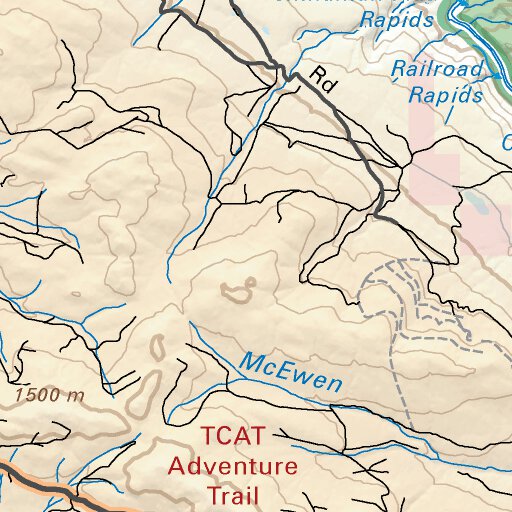 CCBC16 Gang Ranch - Cariboo Chilcotin Coast BC Topo Map by Backroad ...