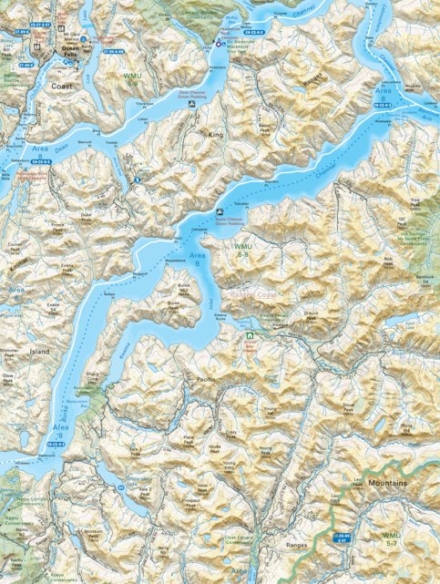 CCBC21 Ocean Falls - Cariboo Chilcotin Coast BC Topo Map by Backroad ...