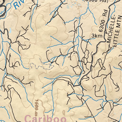 CCBC40 Narcosli Lake - Cariboo Chilcotin Coast BC Topo Map by Backroad ...