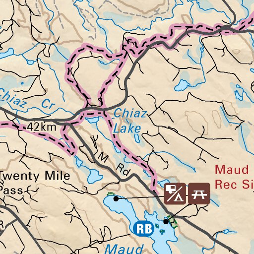 CCBC43 Quesnel Forks - Cariboo Chilcotin Coast BC Topo Map by Backroad ...