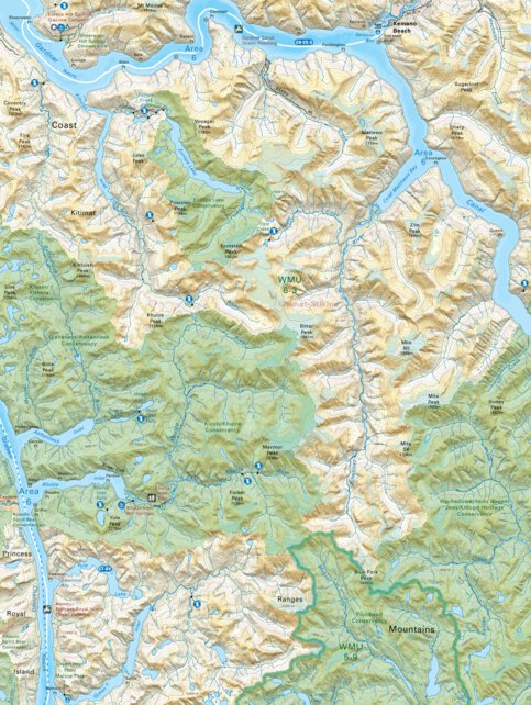 CCBC48 Kemano Beach - Cariboo Chilcotin Coast BC Topo Map by Backroad ...
