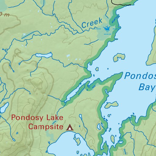 CCBC50 Eutsuk Lake - Cariboo Chilcotin Coast BC Topo Map by Backroad ...