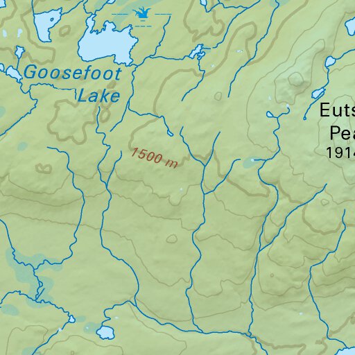 CCBC51 Redfern Rapids - Cariboo Chilcotin Coast BC Topo Map by Backroad ...