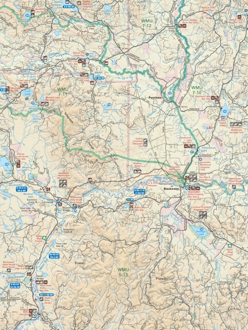 CCBC55 Blackwater River - Cariboo Chilcotin Coast BC Topo Map by ...