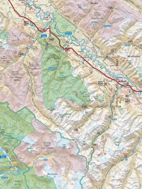 CCBC59 West Twin Provincial Park - Cariboo Chilcotin Coast BC Topo Map ...