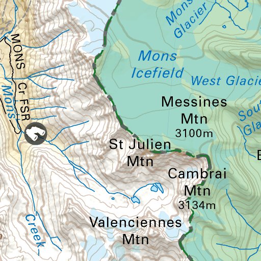 CEAB01 Saskatchewan River Crossing – Central Alberta Topo Map by ...