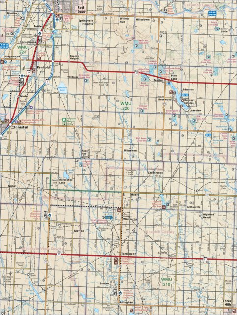 CEAB06 Pine Lake - Central Alberta Topo Map by Backroad Mapbooks ...
