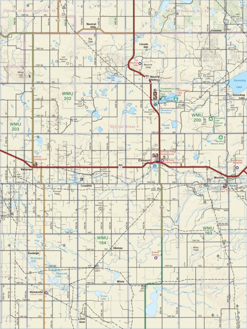 CEAB10 Consort - Central Alberta Topo Map by Backroad Mapbooks | Avenza ...