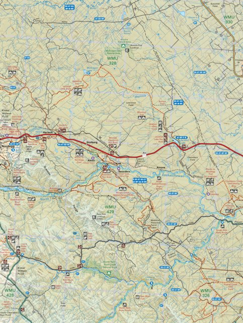 CEAB15 Ram River - Central Alberta Topo Map by Backroad Mapbooks ...