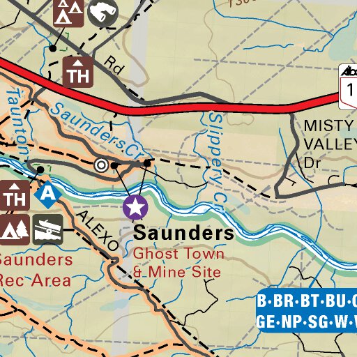 CEAB15 Ram River - Central Alberta Topo Map by Backroad Mapbooks ...