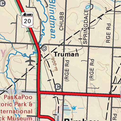 CEAB17 Sylvan Lake - Central Alberta Topo Map by Backroad Mapbooks ...