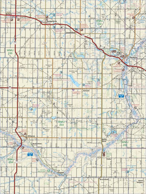 CEAB21 Hardisty - Central Alberta Topo Map by Backroad Mapbooks ...