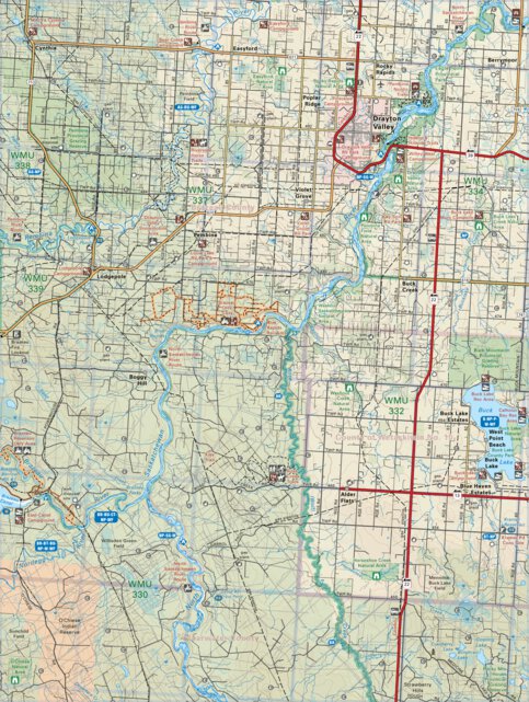 CEAB29 Drayton Valley - Central Alberta Topo Map by Backroad Mapbooks ...