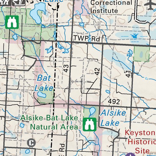 CEAB30 Winfield - Central Alberta Topo Map by Backroad Mapbooks ...