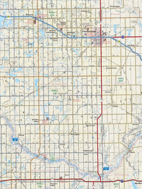 CEAB36 Lloydminster - Central Alberta Topo Map by Backroad Mapbooks ...