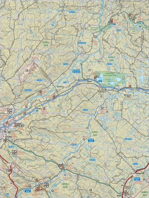 CEAB40 Hinton - Central Alberta Topo Map by Backroad Mapbooks | Avenza Maps