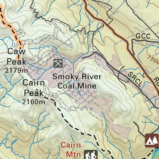 CEAB52 Grande Cache - Central Alberta Topo Map by Backroad Mapbooks ...