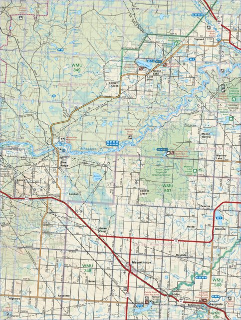 CEAB58 Mayerthorpe - Central Alberta Topo Map by Backroad Mapbooks ...